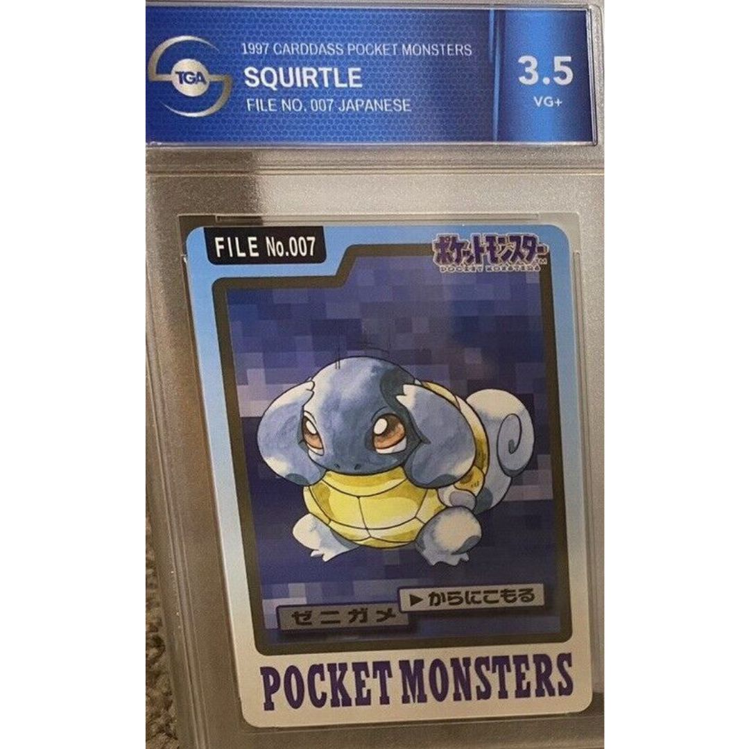 1997 Carddass Squirtle TGA Graded 3.5 – retroforless