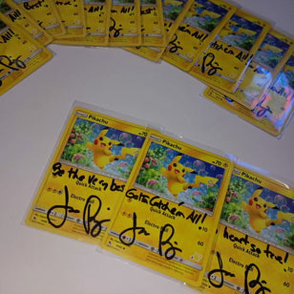 Autographed Pikachu Card – retroforless