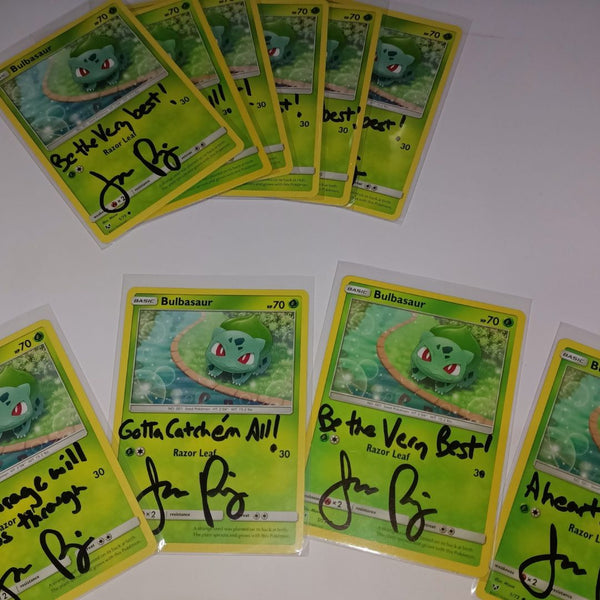Autographed Bulbasaur Card – retroforless