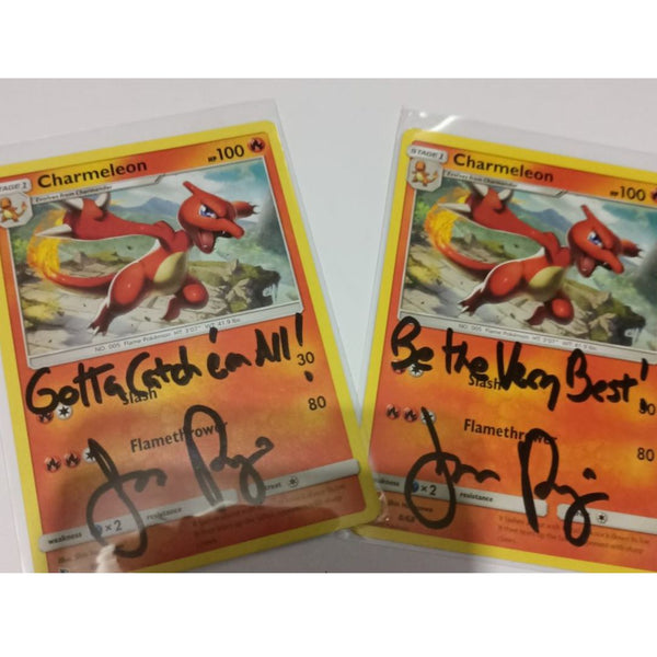 Autographed Charmeleon Card – retroforless