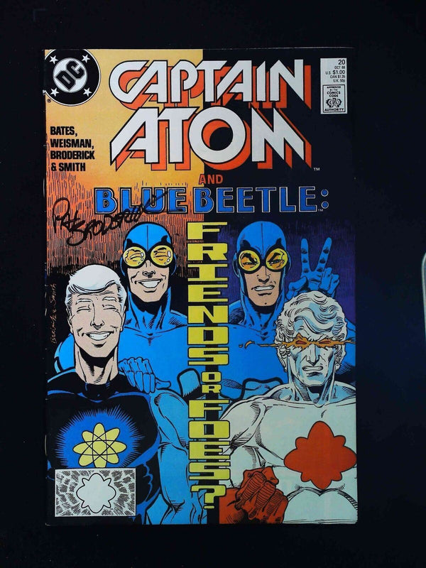 Captain Atom #20 Dc Comics 1988 Vf- Signed By Pat Broderick – retroforless